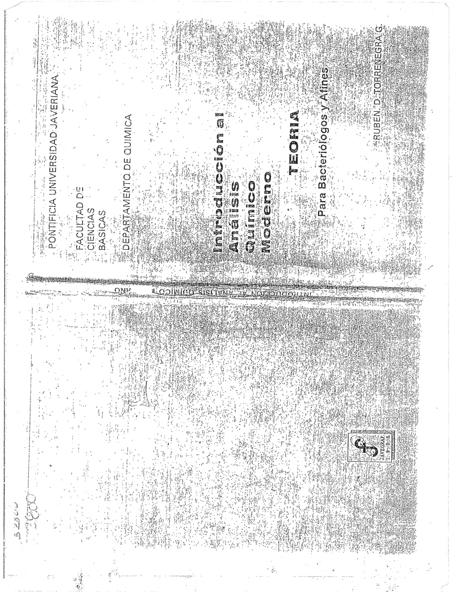 Introduccion Al Analisis Quimico Moderno Teoria Spanish Edition PDF ...