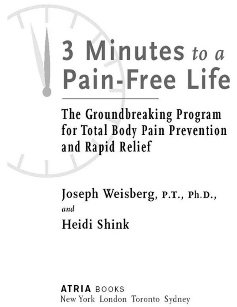 3 Minutes to a Pain-Free Life PDF Download - Dr Joseph Weisberg