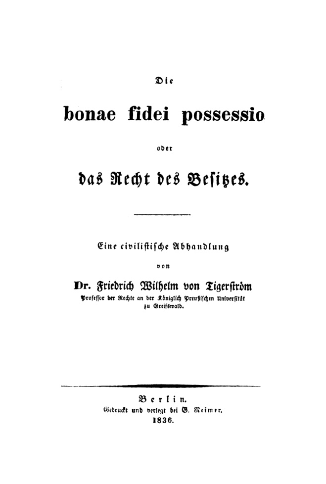 Die bonae fidei possessio oder das Recht des Besitzes PDF Download ...