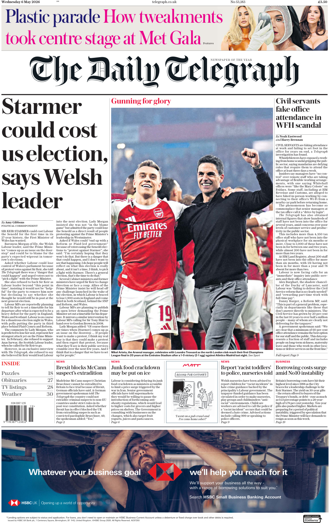 The Daily Telegraph - 06 May 2026 PDF Download - The Daily Telegraph