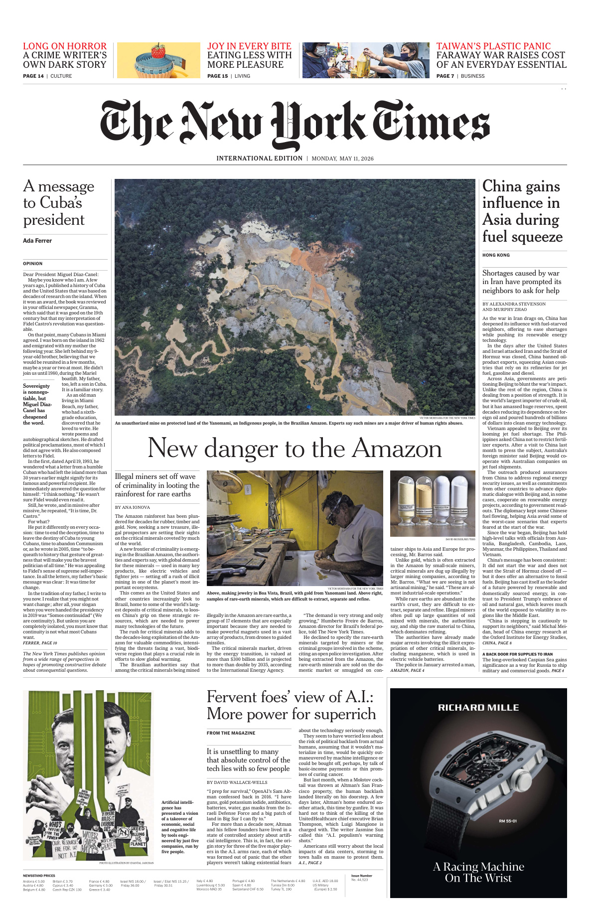 The New York Times International - 11 May 2026 PDF Download - The New ...